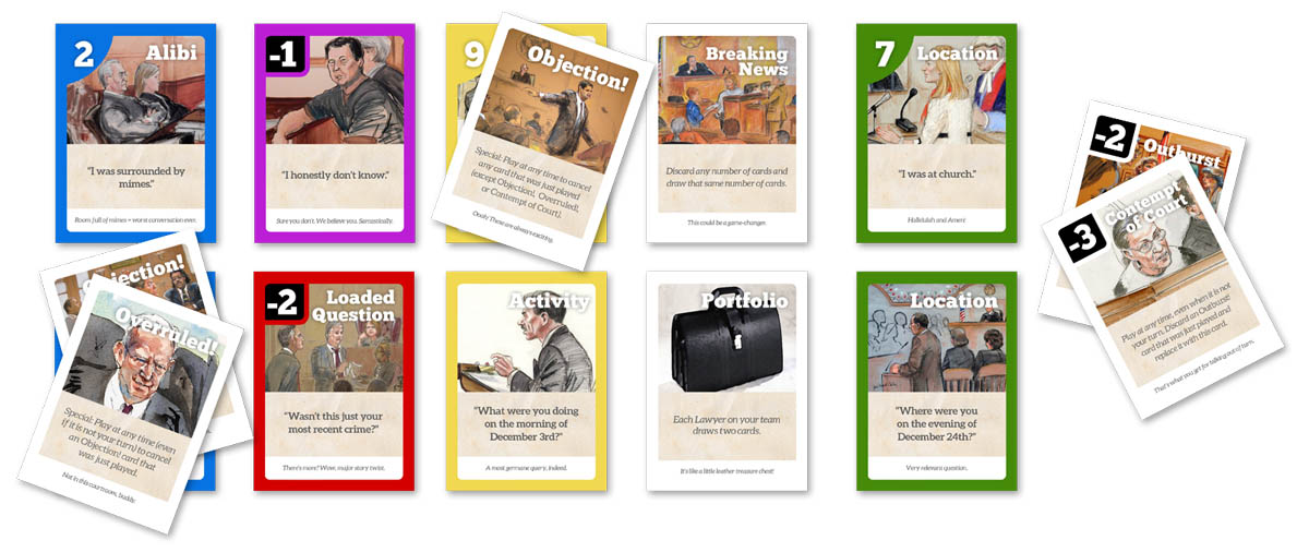 Objection! The Card Game: Courtroom Chaos for 4-10 Players